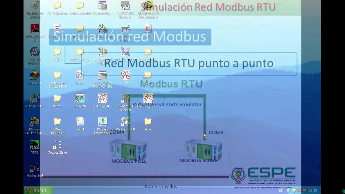 Video Tutorial Simulación Red Modbus RTU - YouTube