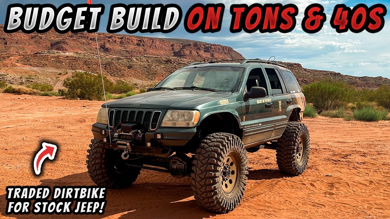 Budget Jeep WJ Build on 40s and Tons | Grand Cherokee Walkaround - YouTube