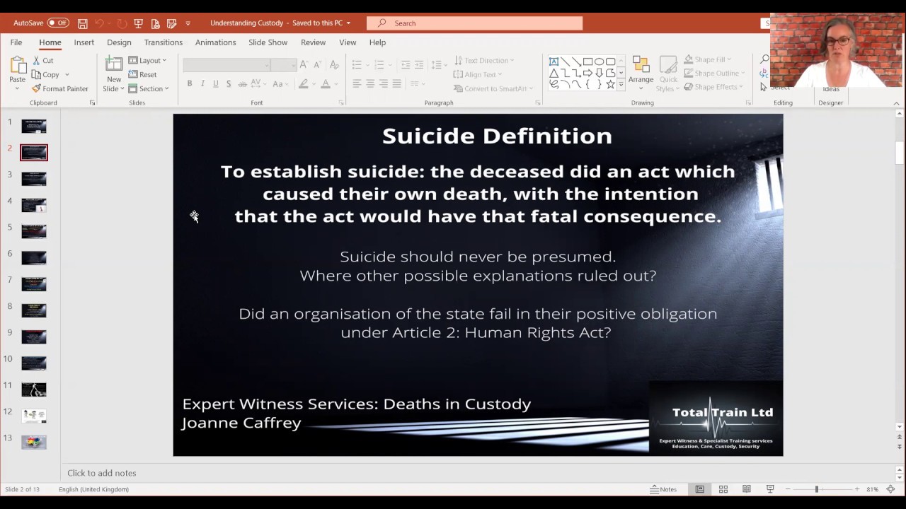 Understanding UK Safer Custody - Overview - YouTube