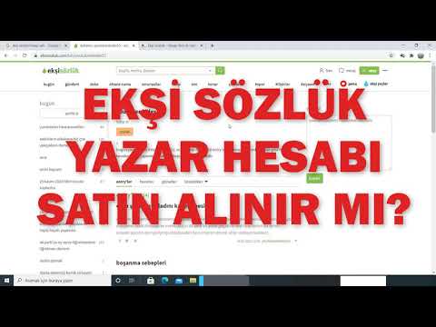 Ekşi Sözlük Yazar Hesabı Satın Almak