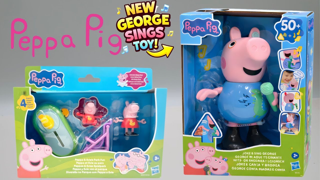 NEW Peppa Pig Joke & Sing George | ASMR Toy Unboxing - YouTube