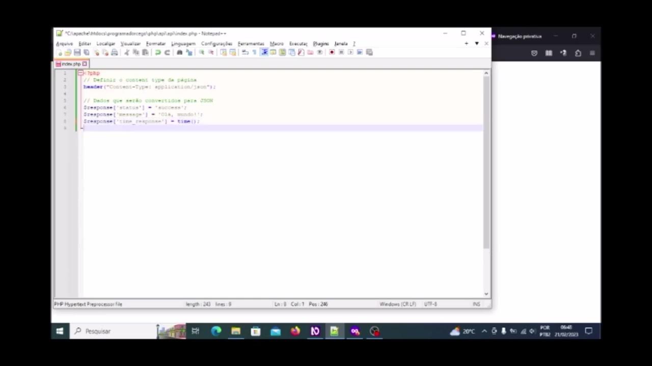 API em PHP: Aula #03 - Criando nossa primeira API - YouTube
