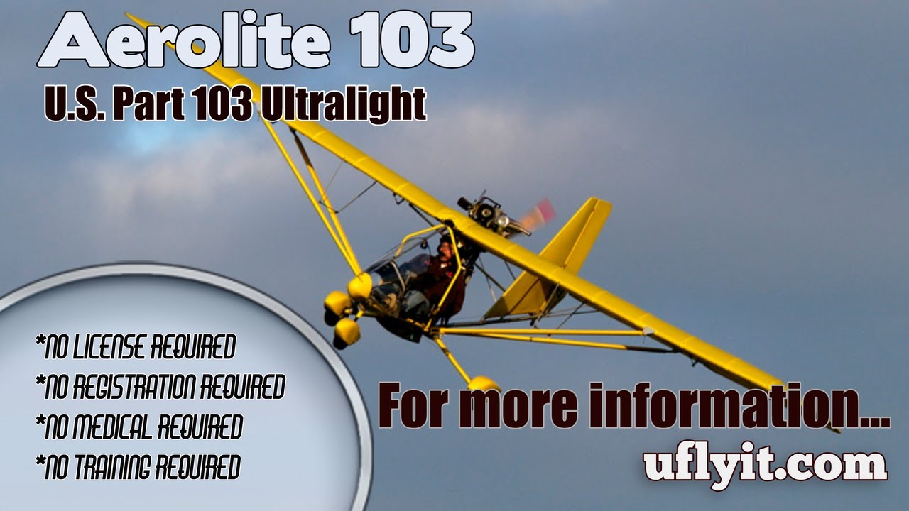 Aerolite 103, Part 103 Ultralight Aircraft - YouTube
