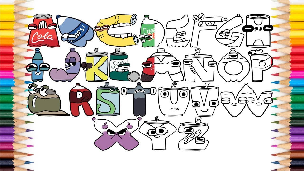 Alphabet Lore but they Soda Coloring pages / Alan Walker - Dreamer [NCS ...