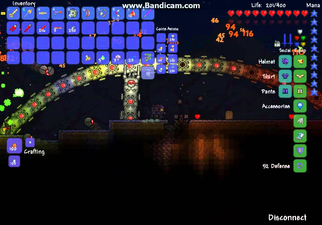 Terraria Boss Fight : The Destroyer Part 1 - YouTube