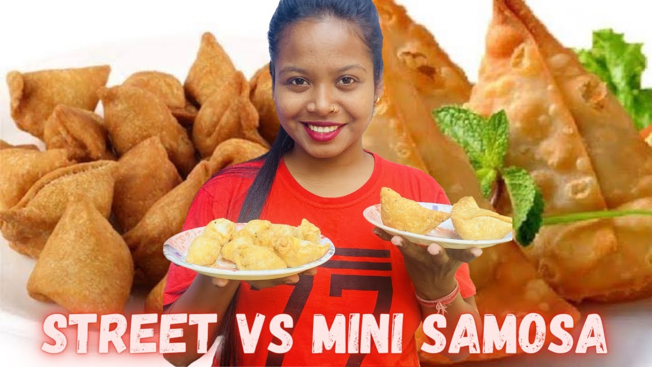 Street side samosa vs Mini samosa Kaun jeeta 🏆 - YouTube