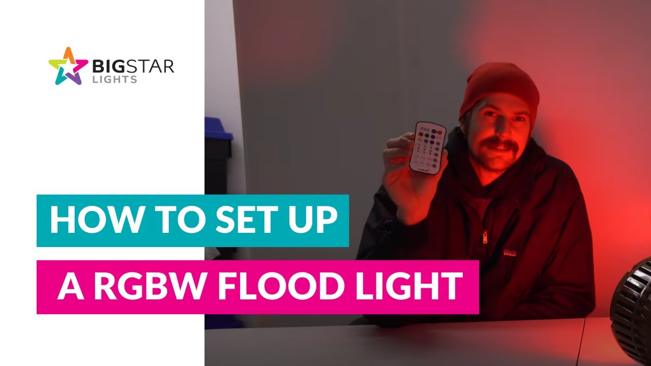 Christmas Decoration Ideas | How To Set Up A 2020 36W RGBW Flood Light ...