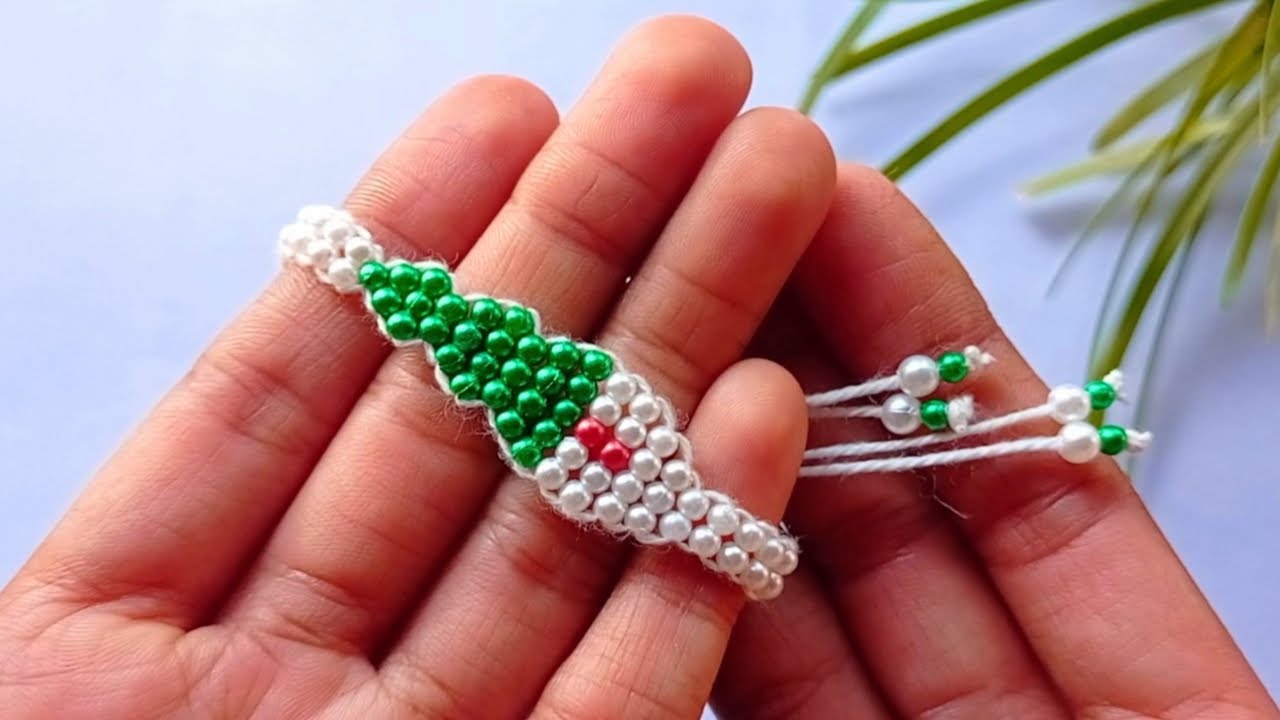 Bracelet making || Christmas Tree Bracelet || Easy christmas tree ...
