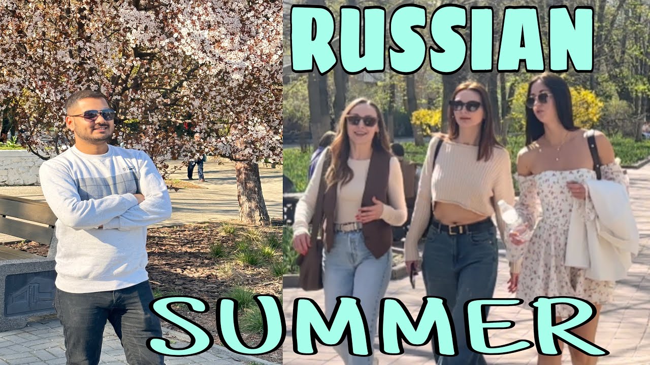 LIFE OF RUSSIAN PEOPLES IN SUMMER- SUNDAY MASTI VLOG IN SUMMER RUSSIA # ...