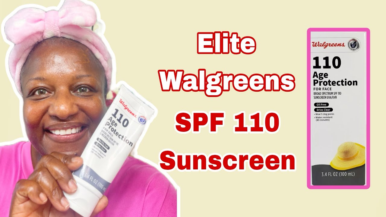 Elite Walgreens SPF 110 Sunscreen - YouTube