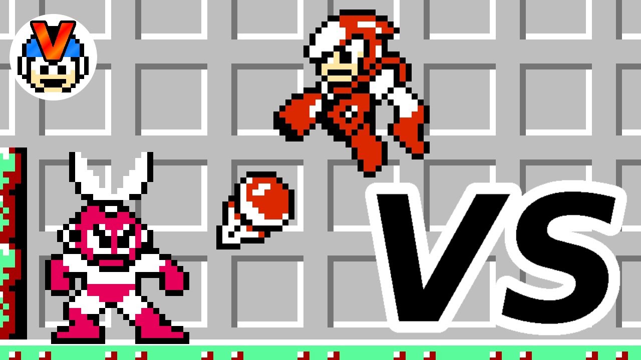 Cut Man(MM1) VS Clash Man(MM2) | Mega Man CPU Battle - YouTube