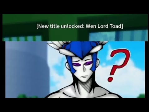 How to get Wen Lord Toad (secret title) - YouTube