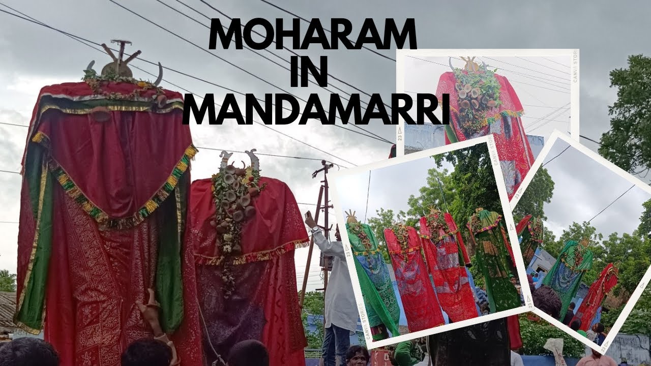 మందమర్రి లో పిరీల పండుగ మొహరం పండుగ ☪️ Moharam Festival in mandamarri # ...