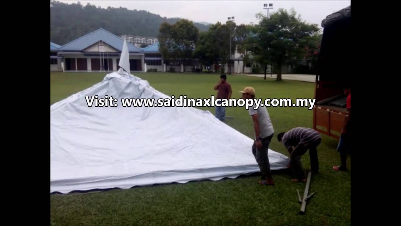 Installation of Arabian Canopy by Saidina Excel Canopy - YouTube