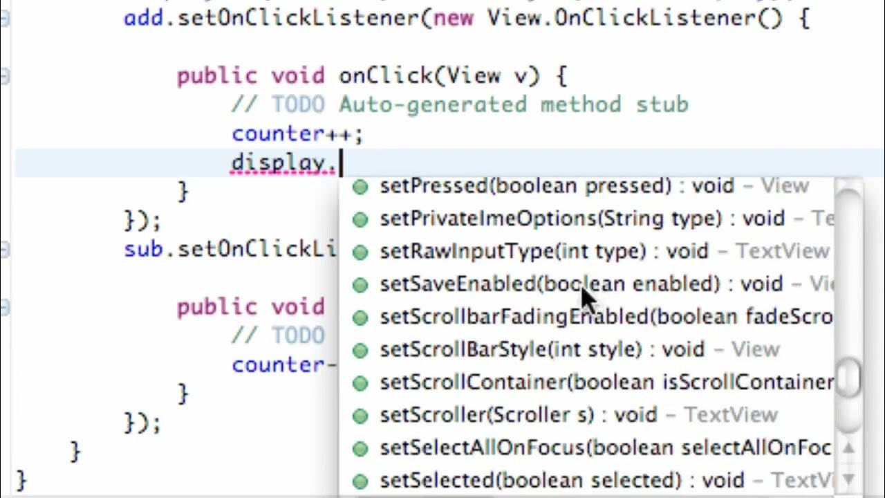 Android Application Development Tutorial 10 Using setText method for our button YouTube - YouTube