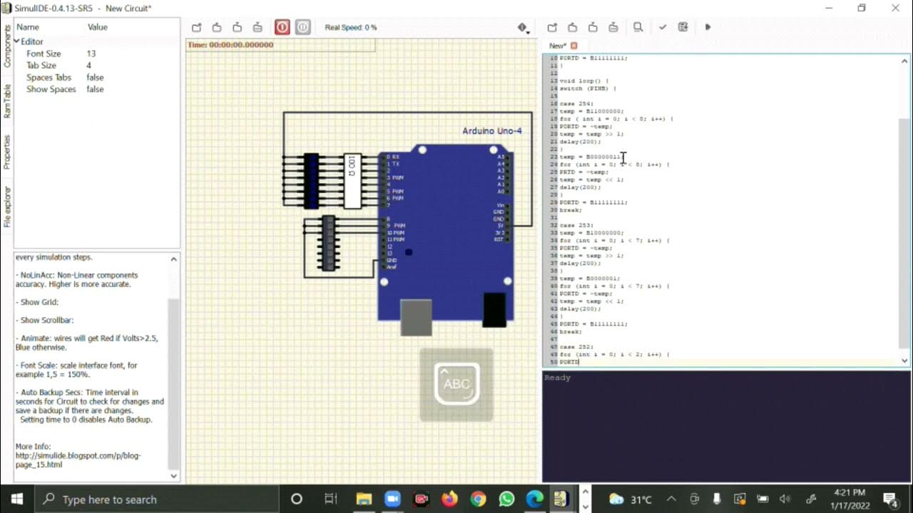 Simulasi Arduino dengan menggunakan Switch DIP - YouTube