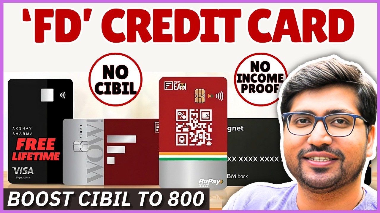 Best FD Credit Card 2025⚡FD Credit Card for Cibil Score⚡Best Secured ...