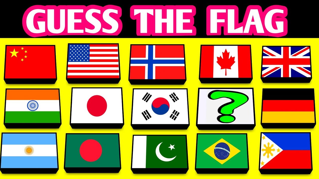 Guess The Flag quiz Country Flag challenge, Learn the flags of the ...