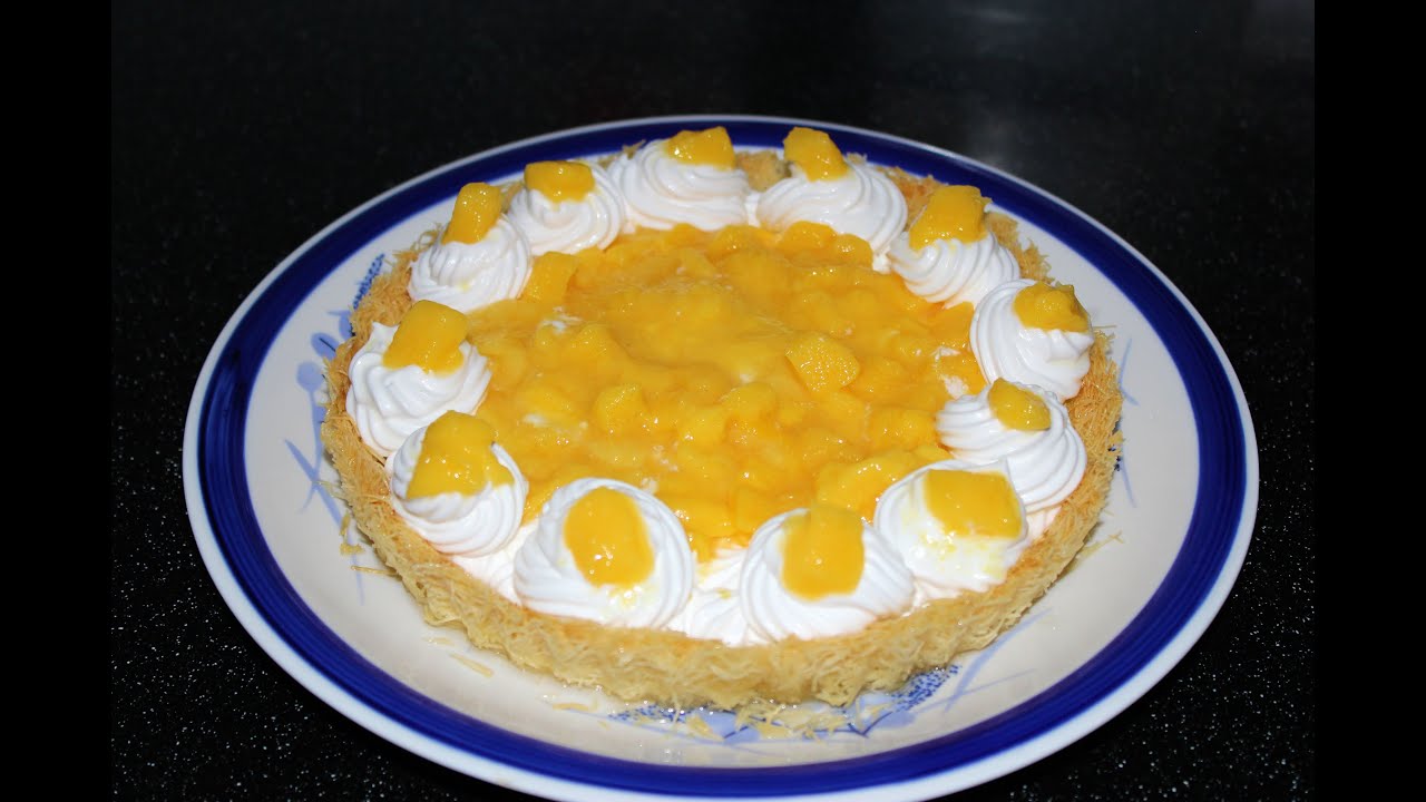 Kataifi (Kunafa) with cream and mango by The Bite of Delight - YouTube