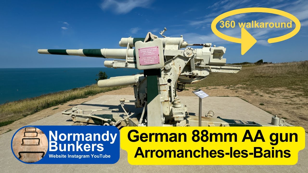 NEW SERIES - WALKAROUND: WW2 German 88mm anti-aircraft gun in Normandy ...
