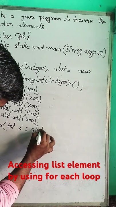 Accessing list element by using for each loop#java #cpp #computer #computer #moderncpp # ...