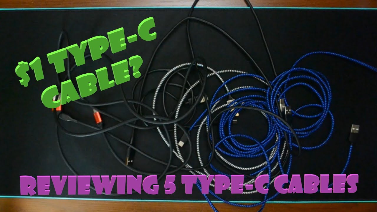 5 different type-c cables. Which are worth the money? - YouTube
