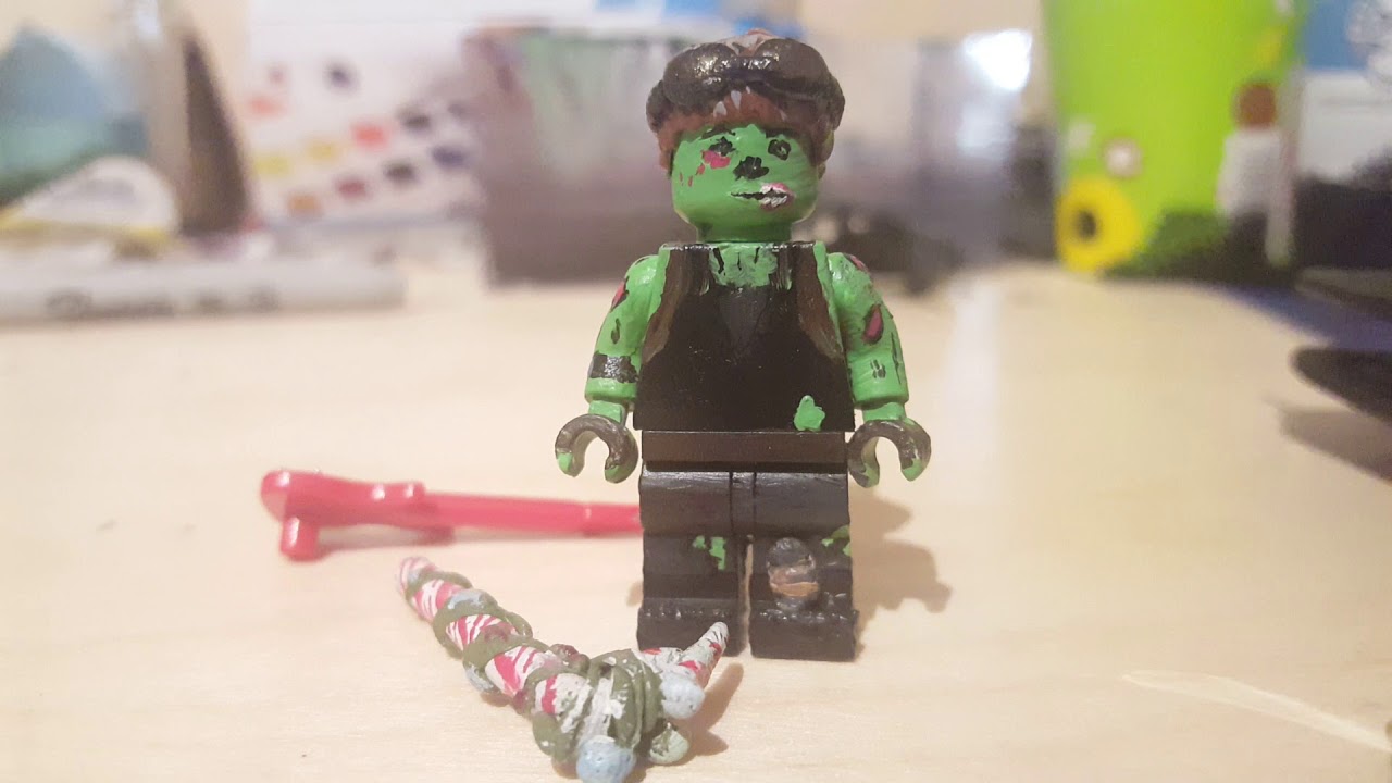 Custom Lego fortnite ghoul trooper +candy axe - YouTube