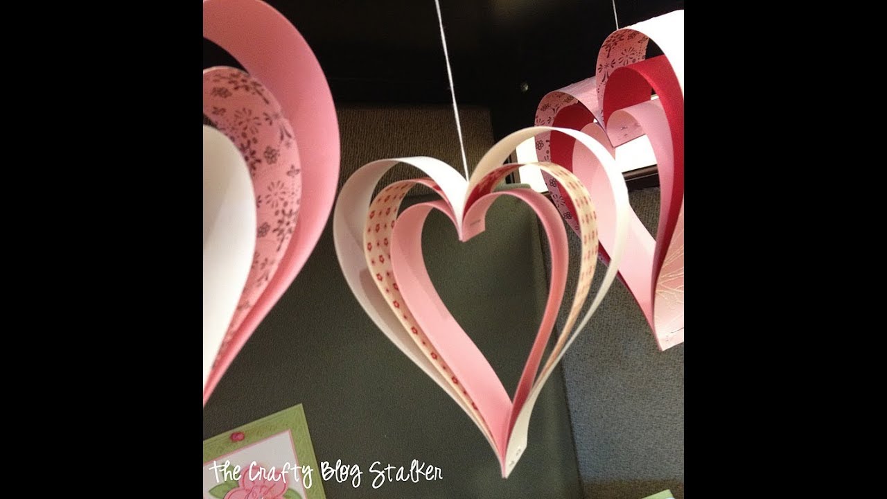 How To Make Paper Hearts: Quick and Easy DIY Crafts Tutorial - YouTube
