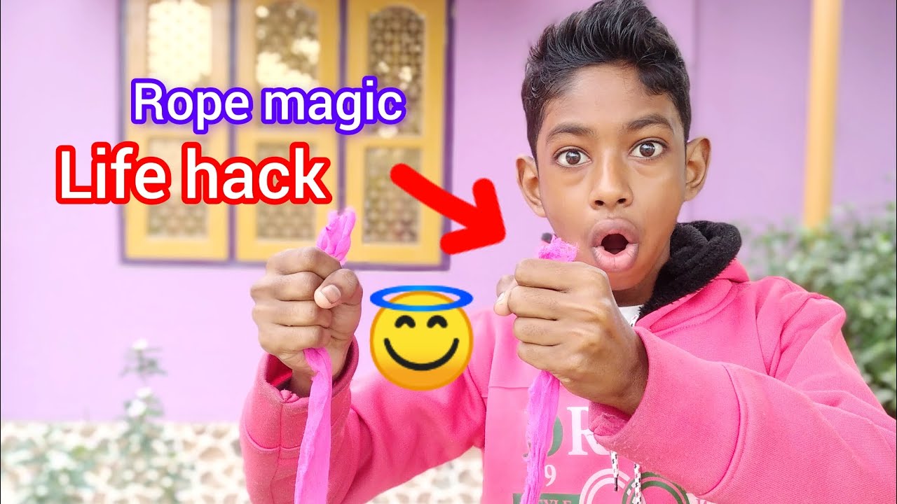 rope magic😱life hack 1s ki andar rope magic#experimant #viral video ...