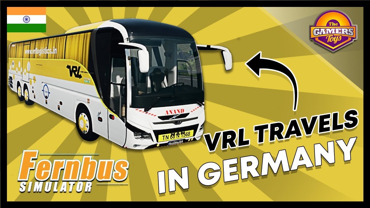 Indian Bus Mod In FERNBUS SIMULATOR | VRL Travels From Karnataka In ...