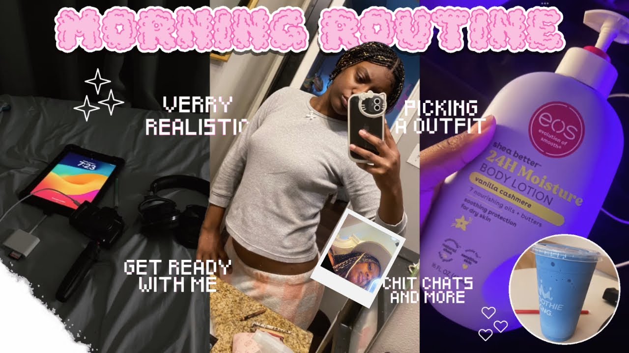 Realistic weekend MORNING ROUTINE || ootd, chitchats, smoothie, editing ...