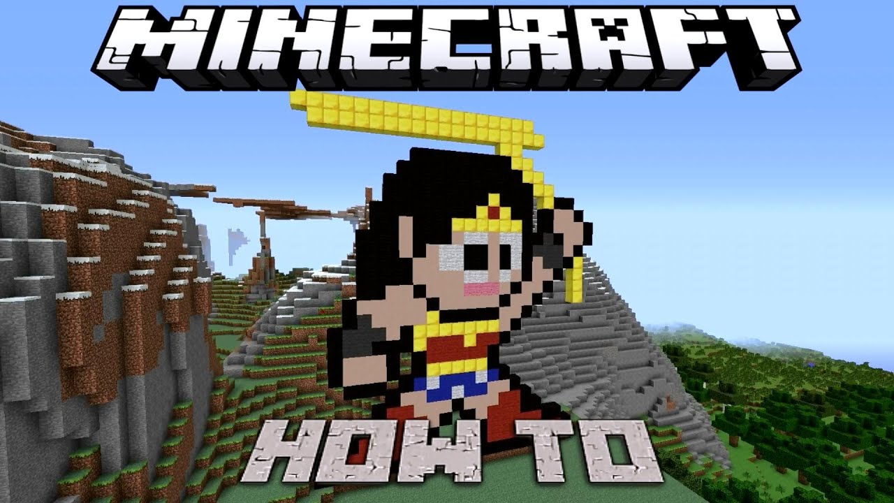 Minecraft: ~8 Bit~ HOW TO : Wonder Woman ( Tutorial ) /W Killerkev ...