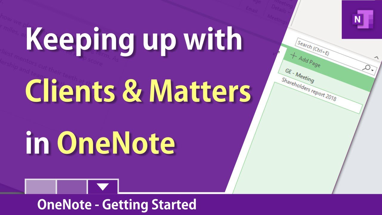 OneNote - Overview for Clients and Matters - Law Firms - Attorneys ...