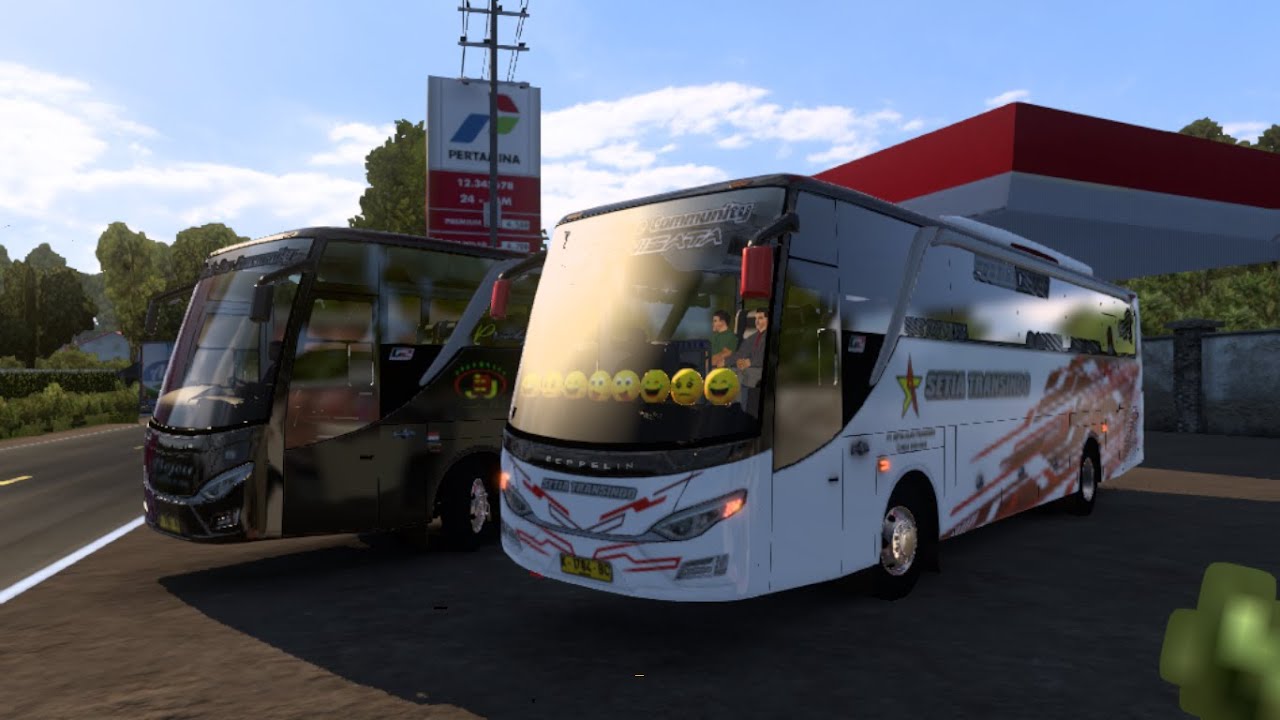 CONVOY BUS INDONESIA SEKALIGUS NYOBAIN ETS 2 VERSI TERBARU - YouTube
