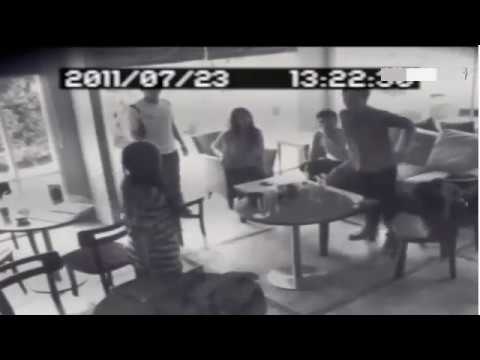 Real life Super hero caught in CC Cam footage of a Restaurant - YouTube