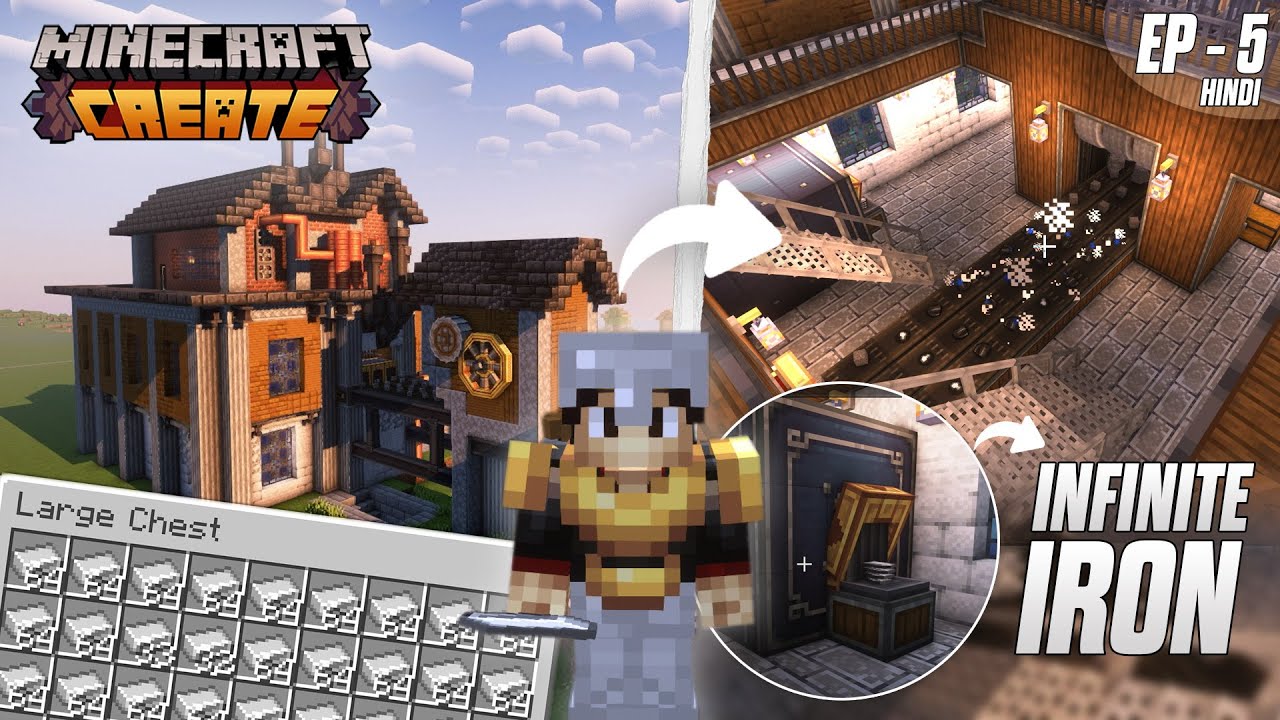 I Built an INFINITE IRON FARM in Minecraft Create Mod! [#5] - YouTube