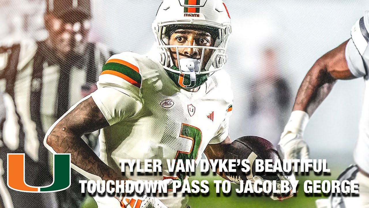 Miami's Jacolby George Streaks Past The DB For A Touchdown - YouTube