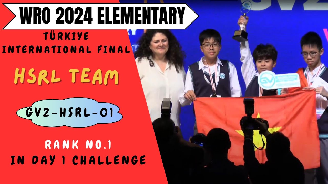 WRO 2024 Elementary International Final - Rank no.1 in day 1 - YouTube