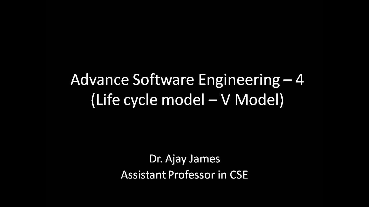 Advance Software Engineering – 4 (Life cycle model – V Model) - YouTube