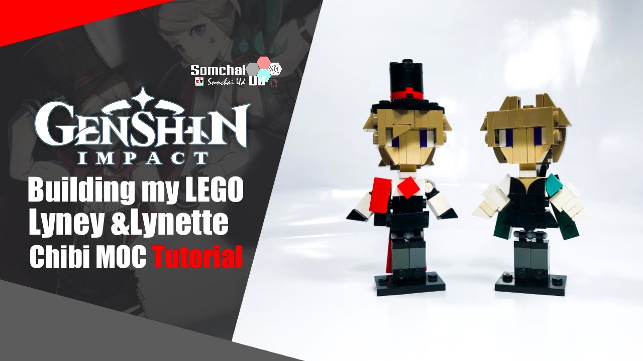 LEGO Genshin Impact Lyney & Lynette Chibi MOC Tutorial | Somchai Ud ...