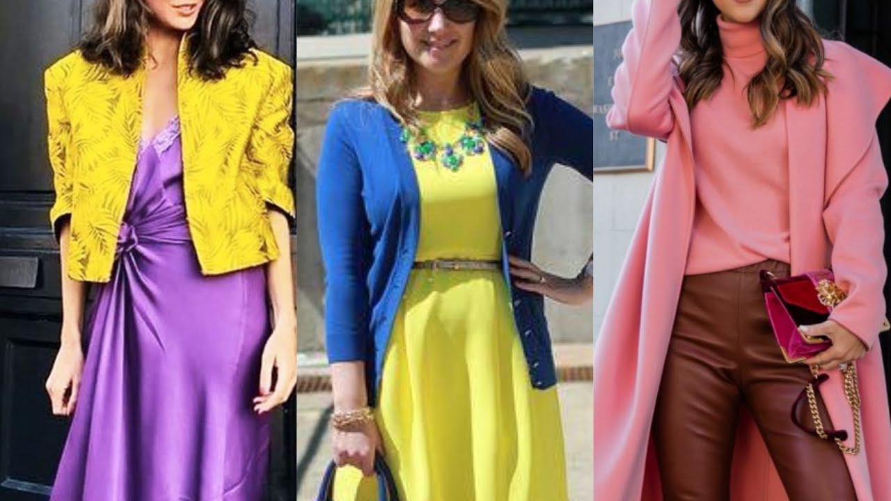 stunning colour combinations for dress - YouTube