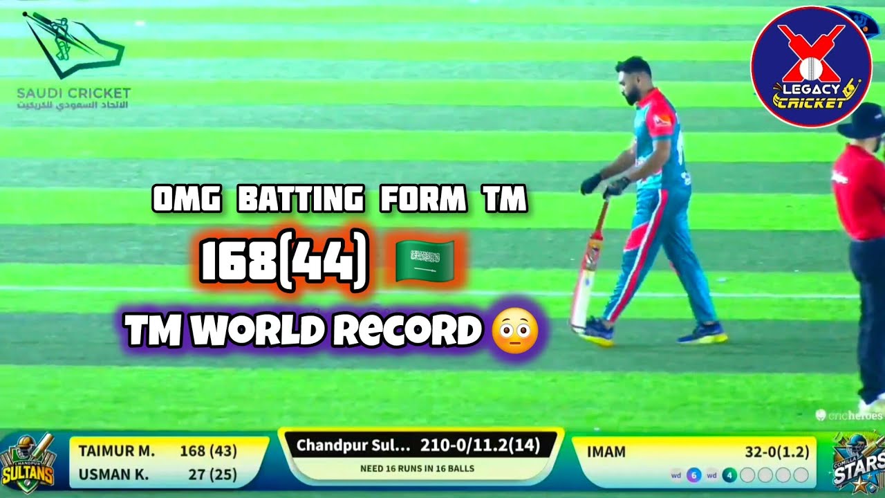 Taimur Mirza New Innings | প্রবাস বাংলা প্রিমিয়ার লিগ | 168 Run Of 44 ...