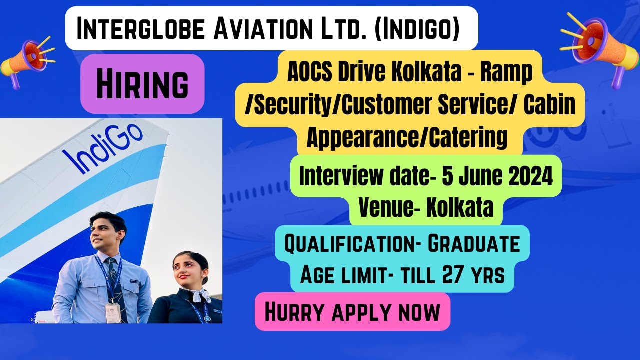 Indigo is hiring | 2024 | AOCS - Ramp, Security, Customer service ...