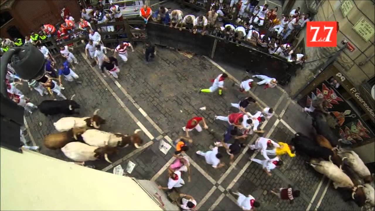 Running of the Bulls - Slow Motion - Our Corner - YouTube
