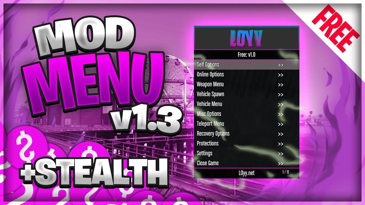 GTA 5 Online PC 1.50 Mod Menu - L0yy 1.3 w/Money Drop + Free Download ...
