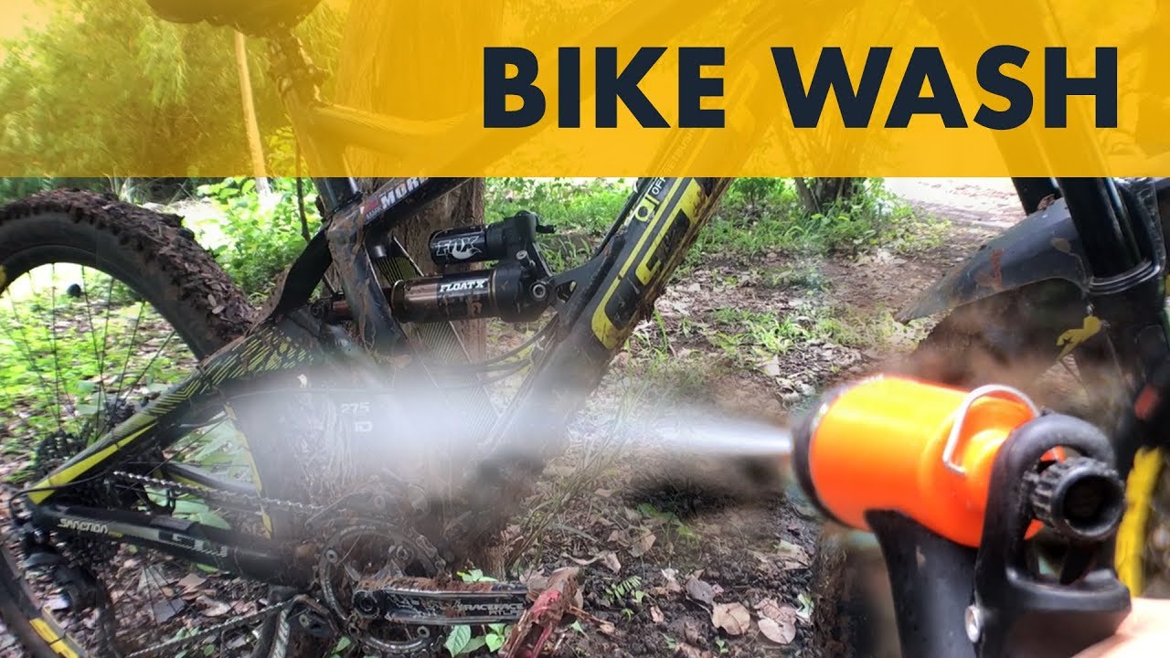 Quick Bike Wash using Jet/Power Wash - YouTube
