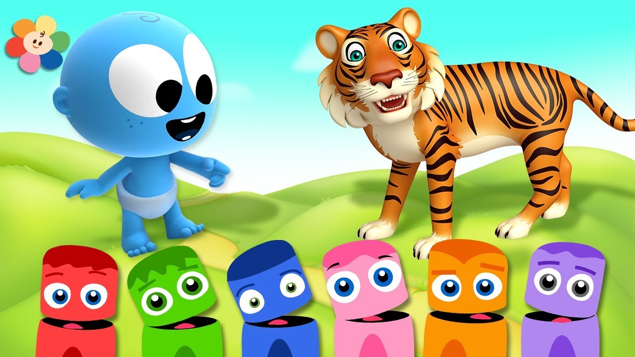 Learn Colors With Wild Animals For Children & Babies | Fun With GooGoo ...
