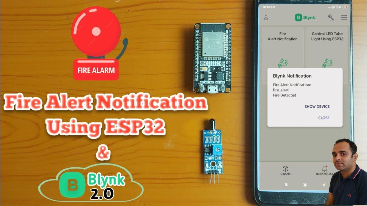 Fire Alert Notification Using Blynk IOT | Blynk 2.0 Notification | ESP ...