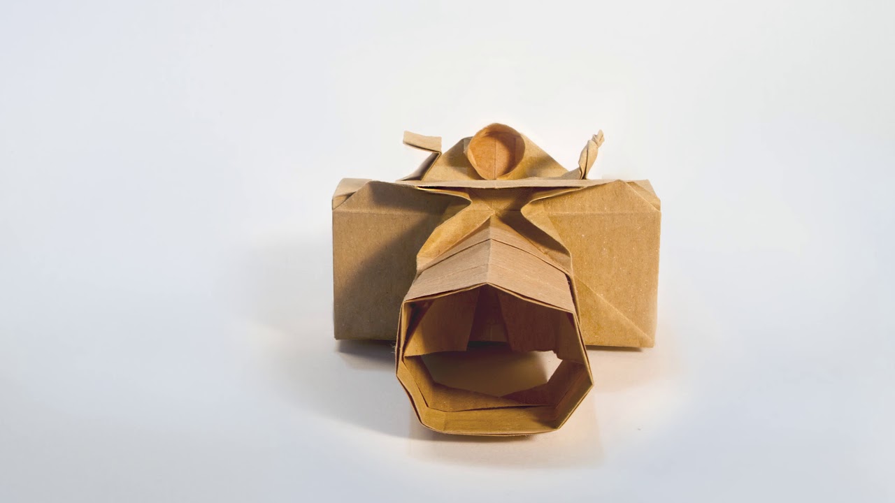 Origami macchina fotografica - YouTube