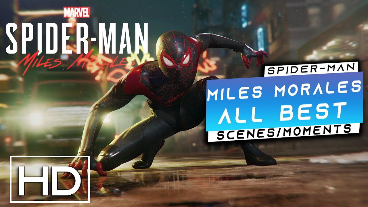Spider Man Miles Morales - ALL BEST MOMENTS / SCENES / CLIPS - YouTube